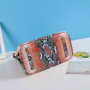 Bags | Python Embossed Leather Tote | Poshmark